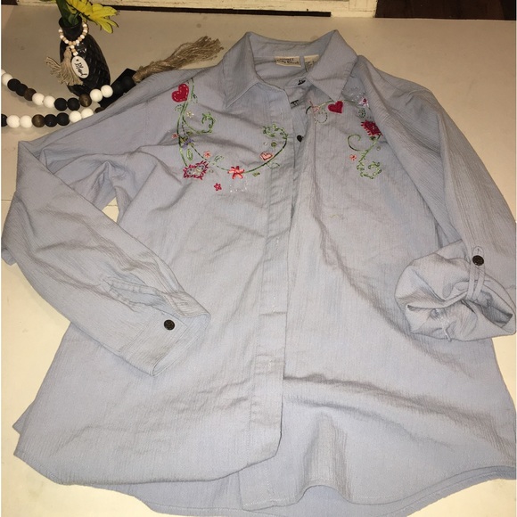 Koret | Tops | Vintage Koret City Blues Blouse | Poshmark